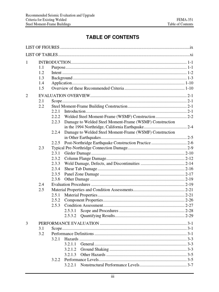 Recommended Seismic Evaluation and Upgrade Criteria For Existing Welded ...