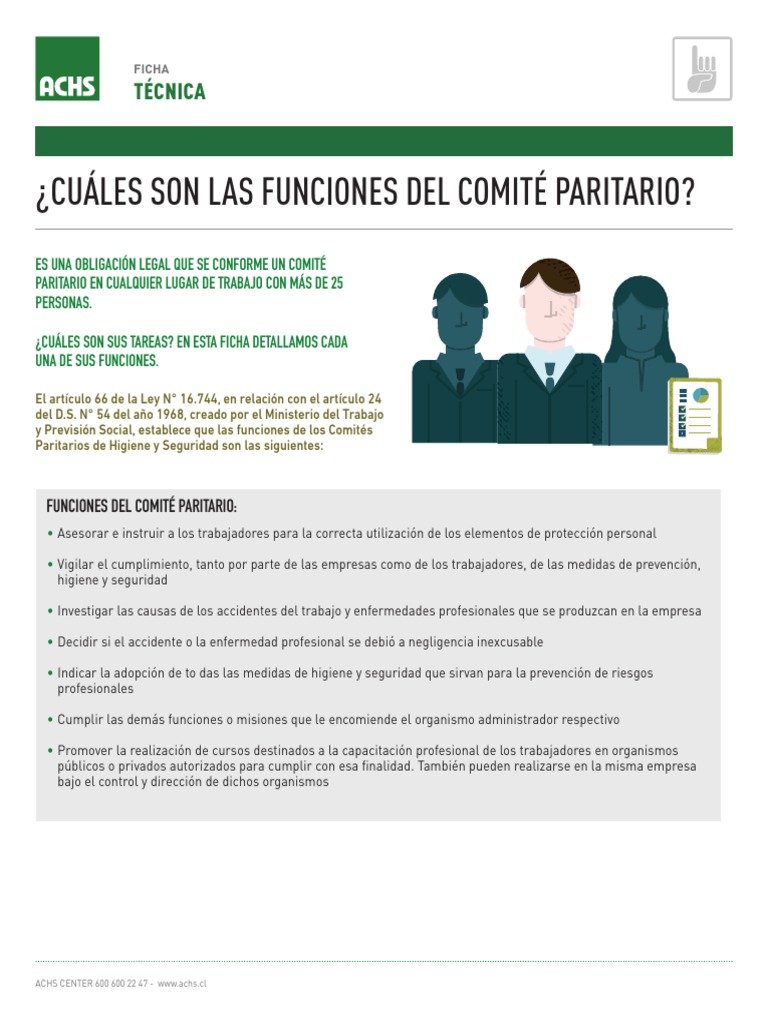Cuáles Son Las Funciones Del Comité Paritario PDF | PDF