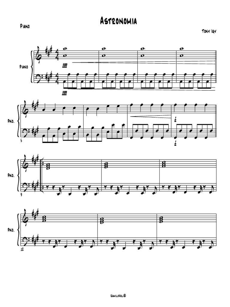 Astronomía - Piano | PDF
