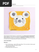 Bee Granny Square Crochet Pattern | PDF | Home & Garden