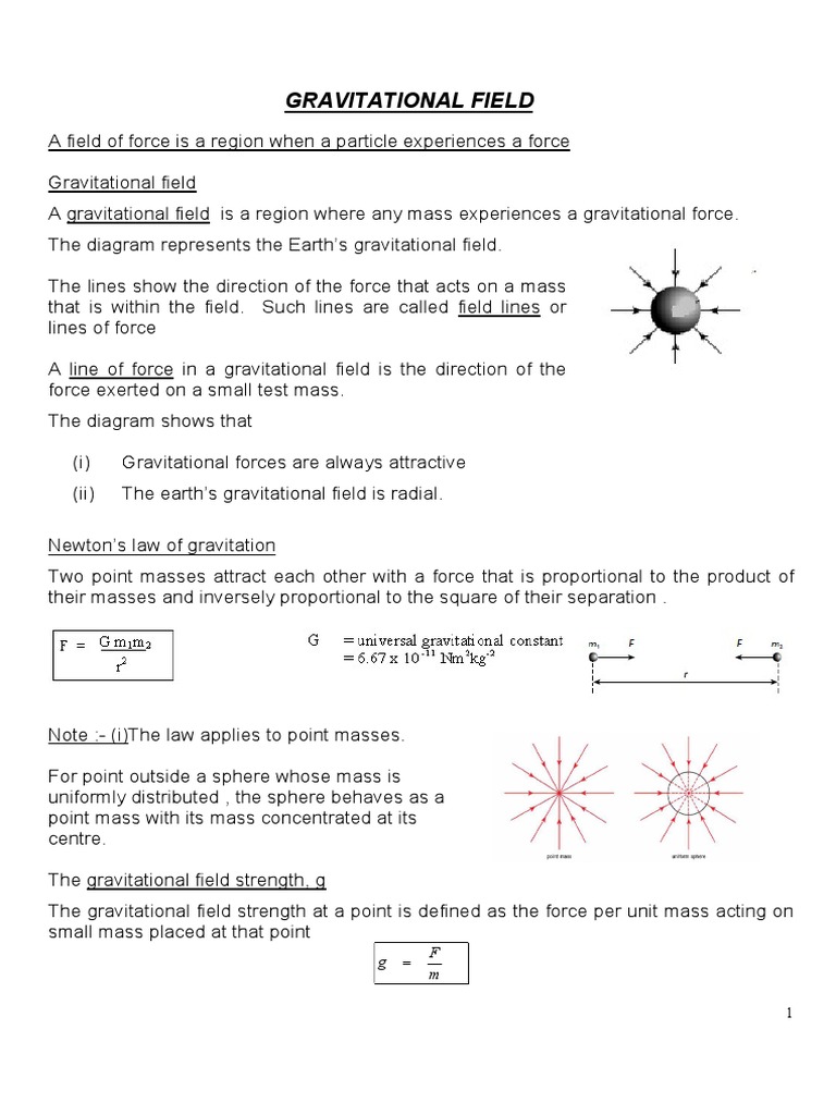 Gravitation Field. | PDF | Orbit | Gravity
