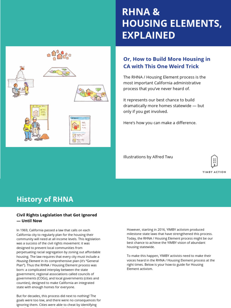 RHNA & Housing Elements, Explained: Or, How To Build More Housing in ...