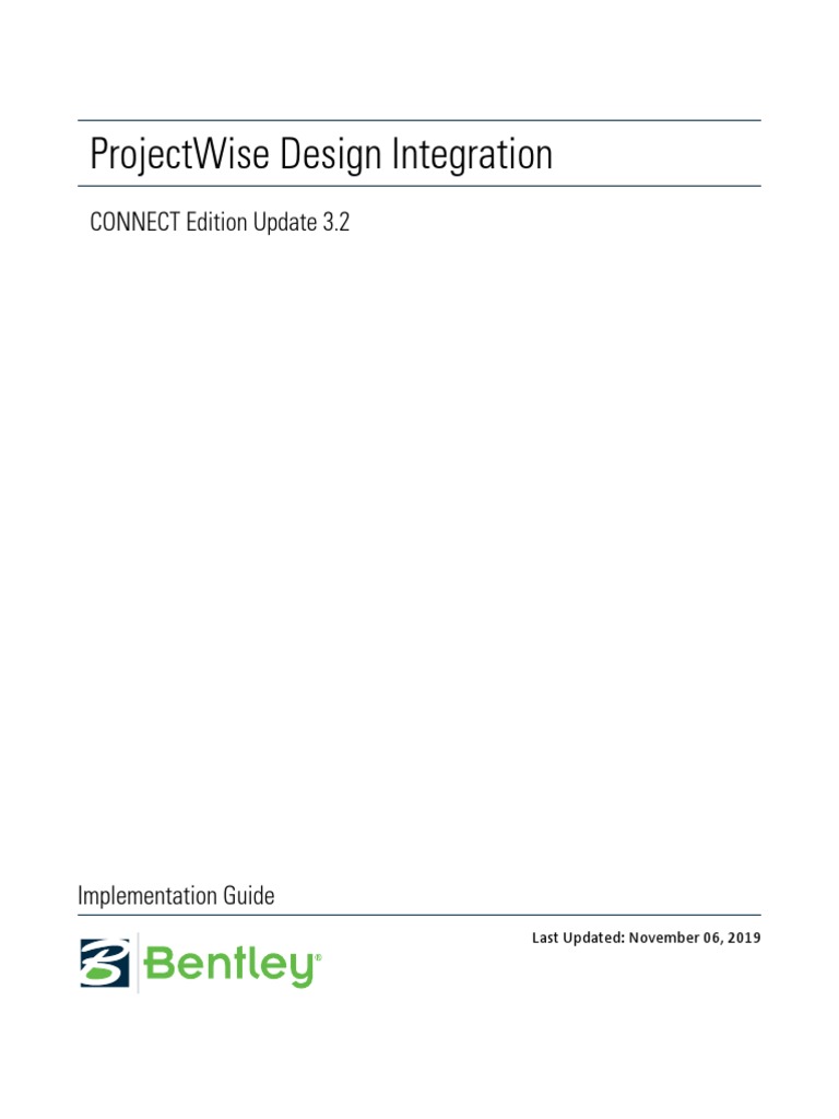 Projectwise Design Integration: Connect Edition Update 3.2 | PDF ...