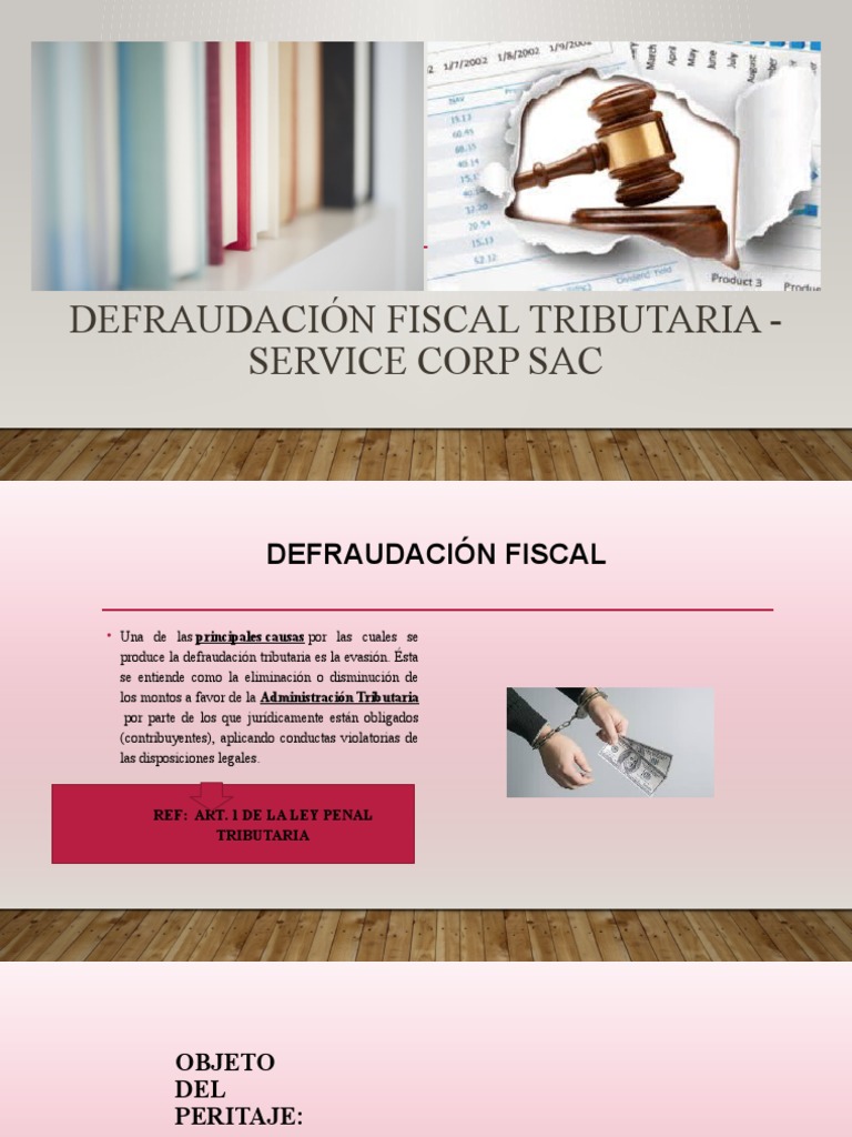 Delito Defraudacion Fiscal - Peritaje | PDF | Evasión de impuestos ...