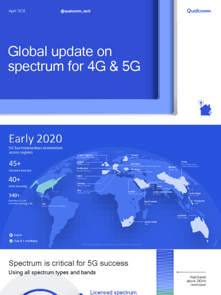 Spectrum For 4G and 5G - Qualcomm | PDF | Radio Spectrum | Extremely ...