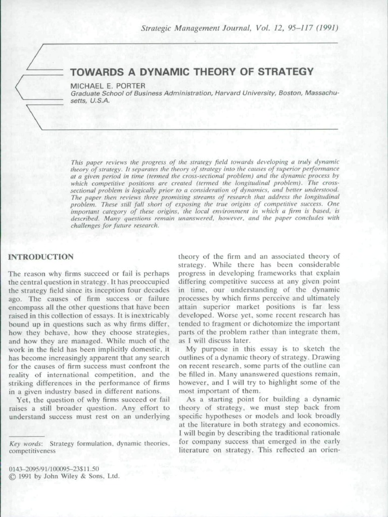 Porter PDF | PDF | Competitive Advantage | Strategic Management