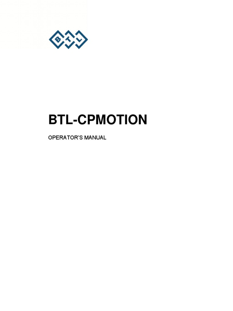 Btl-Cpmotion: Operator'S Manual | PDF | Anatomical Terms Of Motion ...