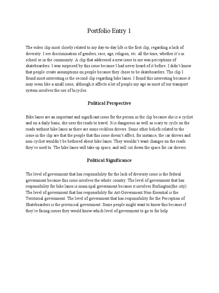 Portfolio Entry 1 | PDF