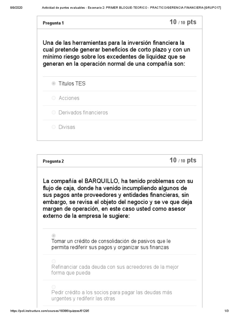 Actividad De Puntos Evaluables Escenario 2 Primer Bloque Teorico
