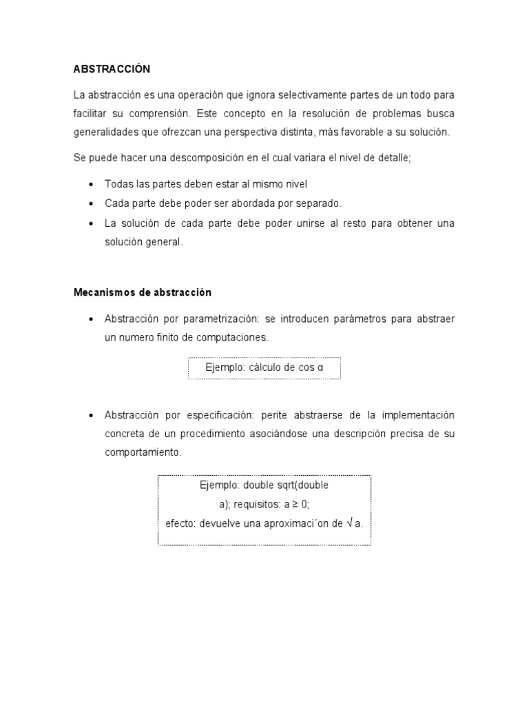 Abstracción y Modularidad | PDF | Modularidad | Programa de computadora