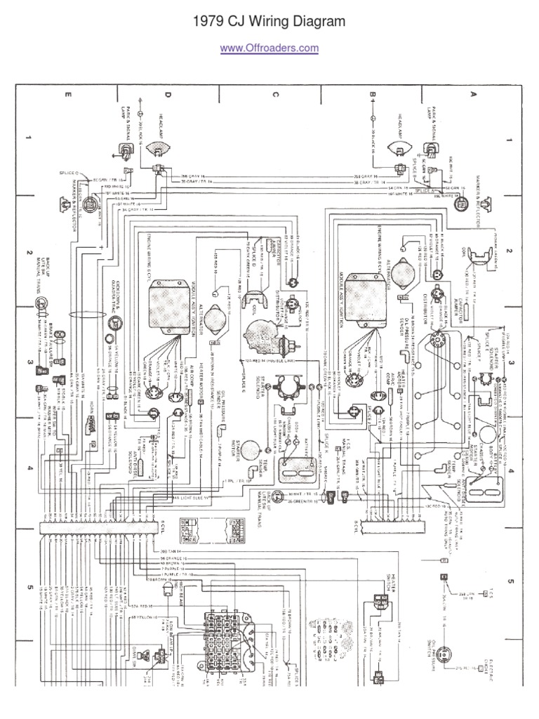 CJ Wiring Diagram 1979 | PDF
