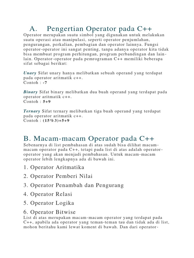 Aritmatika C++-Dikonversi PDF | PDF | Komputer