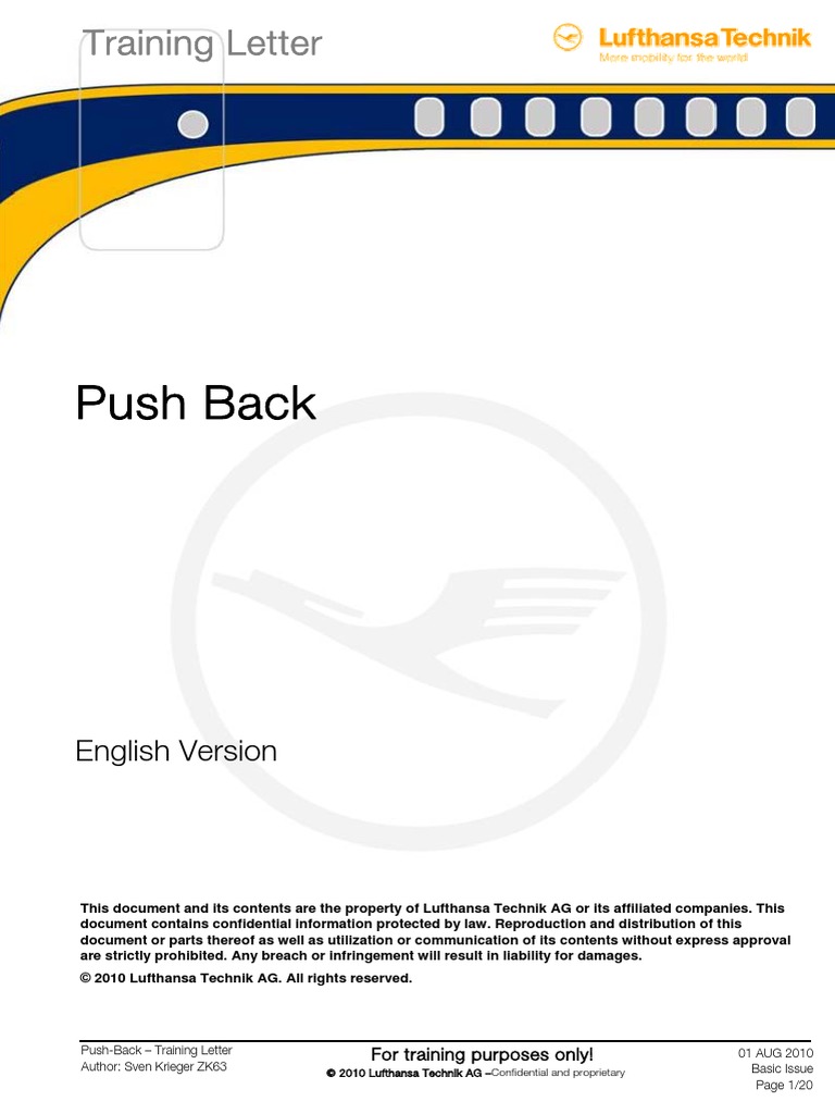 Push Back - Training | PDF | Vehicles | Aviation