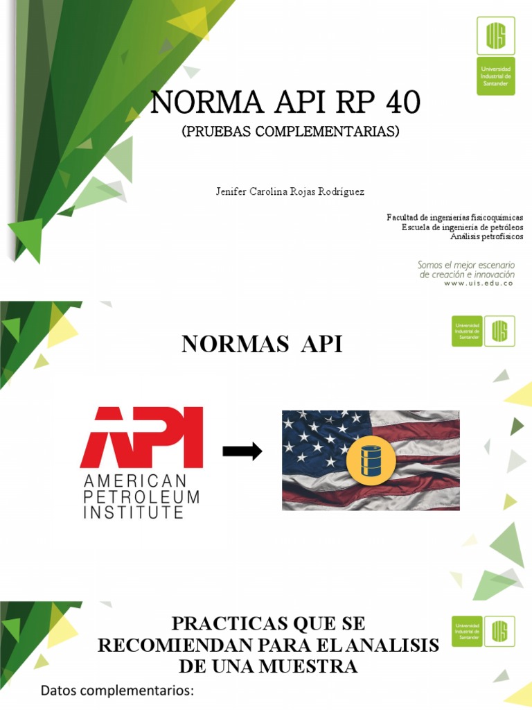 Norma API RP 40 | PDF | Petróleo | Física Aplicada e Interdisciplinaria