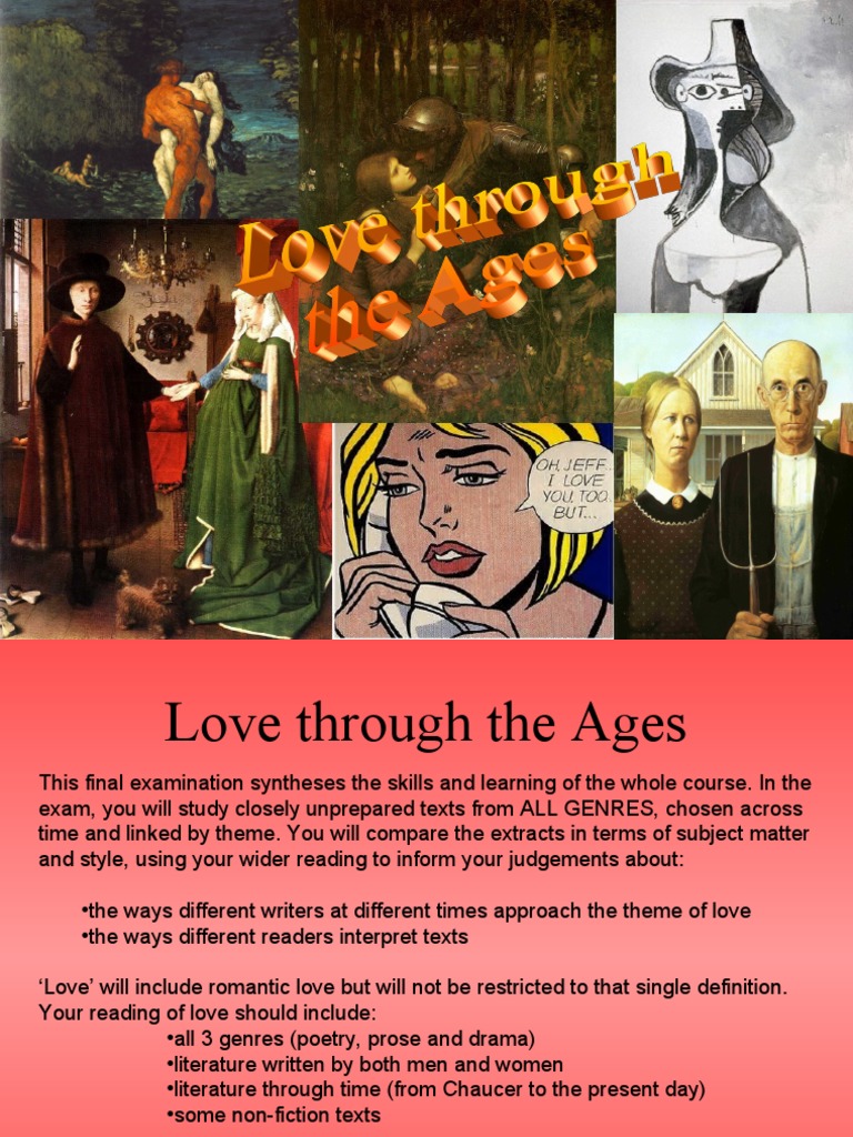 Love Through The Ages | PDF | Love | English Literature