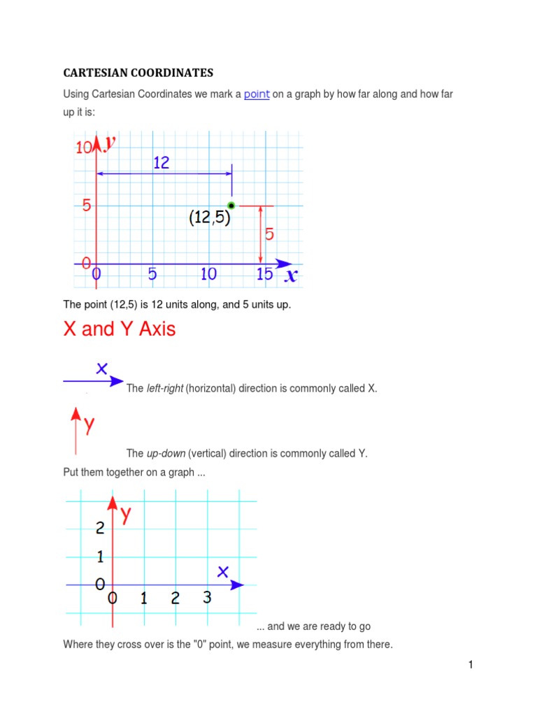Cartesian Coordinates | Download Free PDF | Cartesian Coordinate System ...