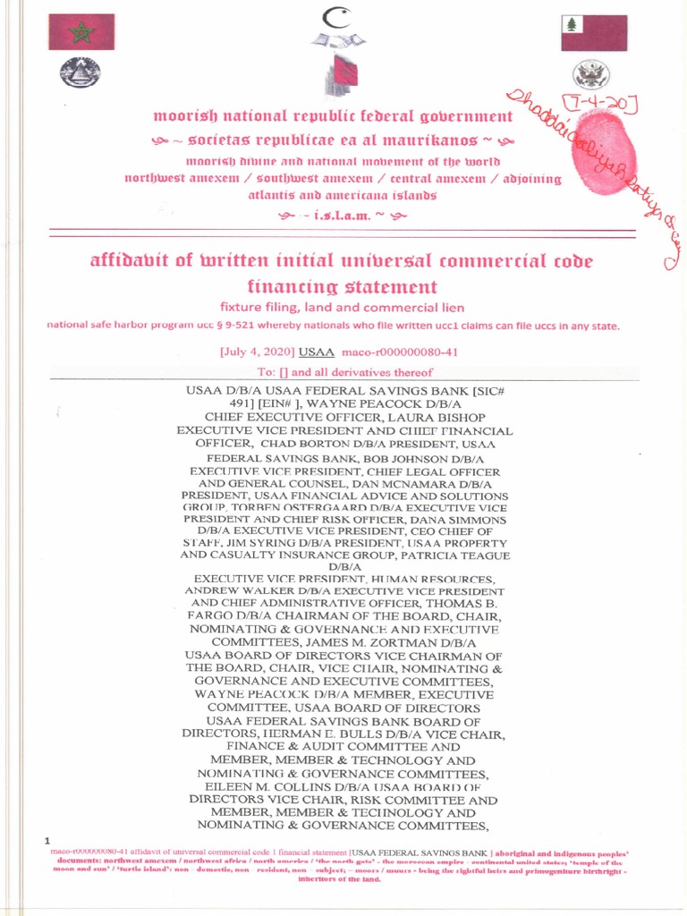 Maco r000000080 41 Ucc1 USAA Lien Seb COMPLETE | PDF