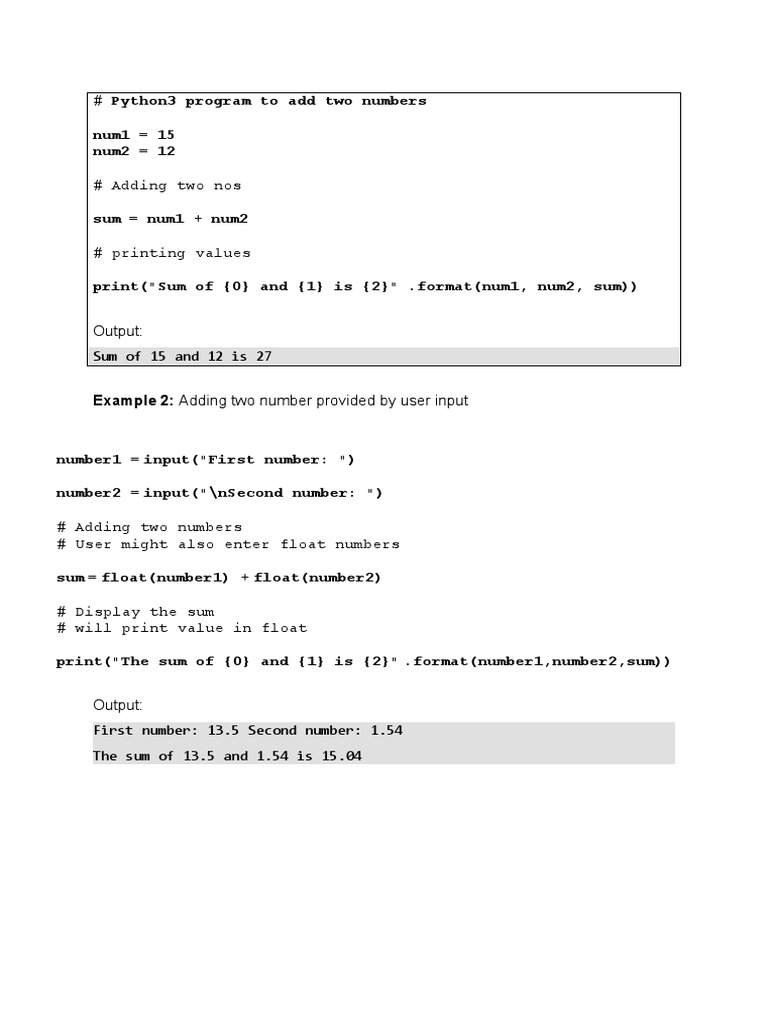 python3-program-to-add-two-numbers-pdf-control-flow-algorithms