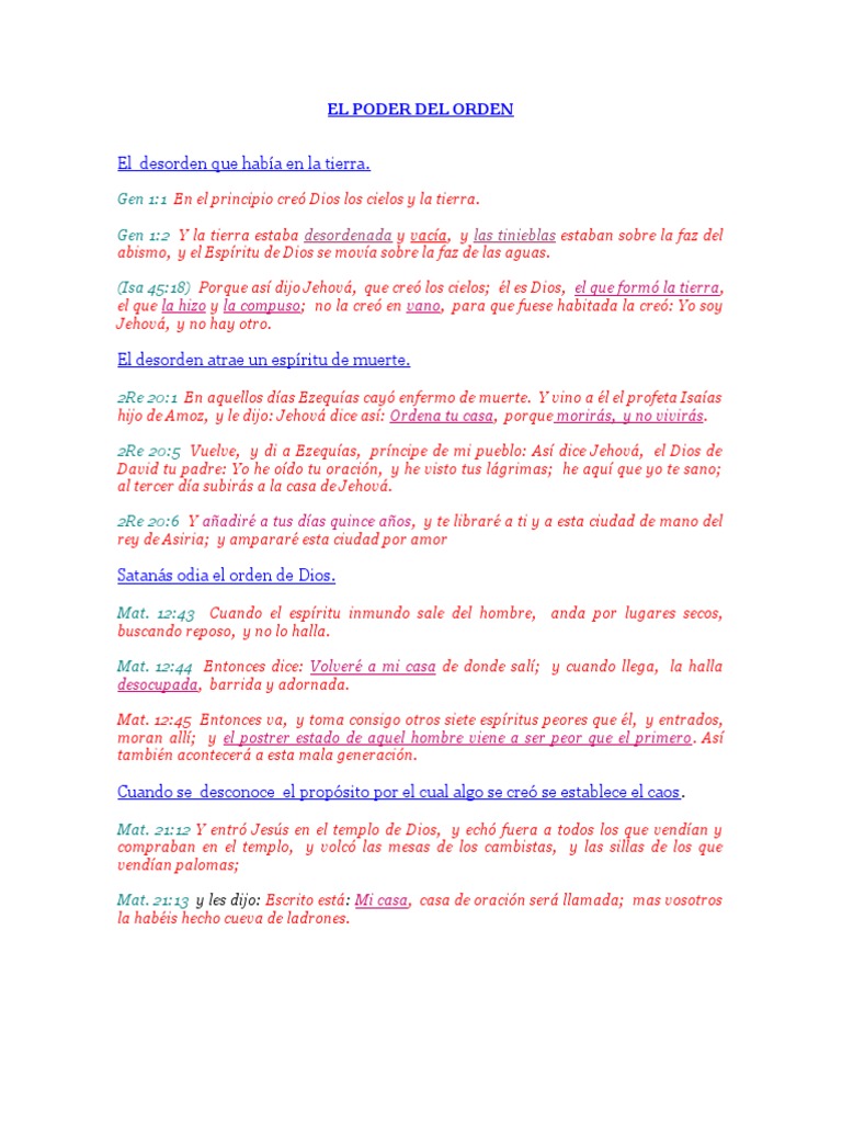 El Poder Del Orden | PDF | Creencia religiosa y doctrina | Mitología