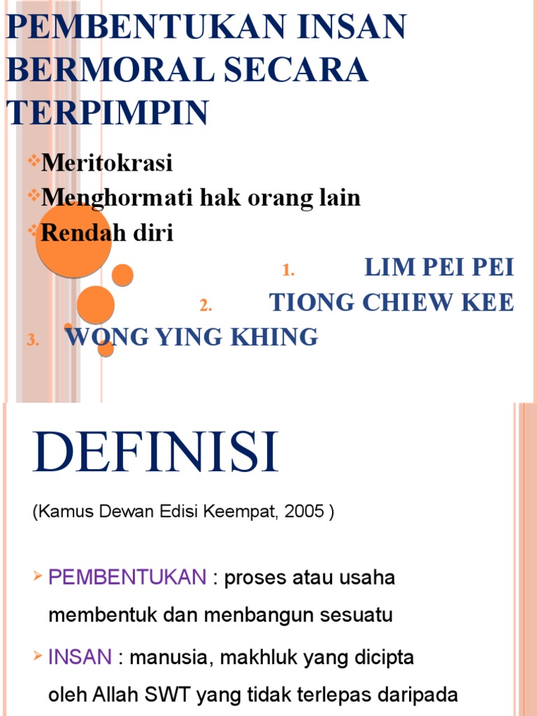 Pembentukan Insan Bermoral | PDF | Gaya Hidup