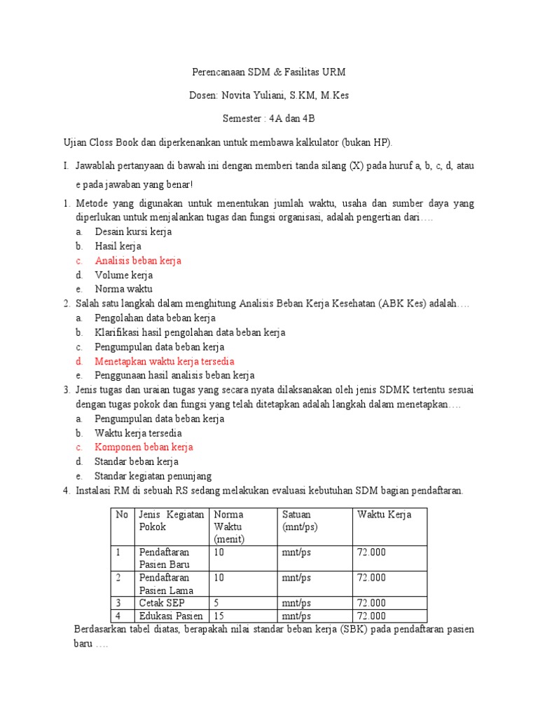 Soal Uas - Perencanaan SDM | PDF