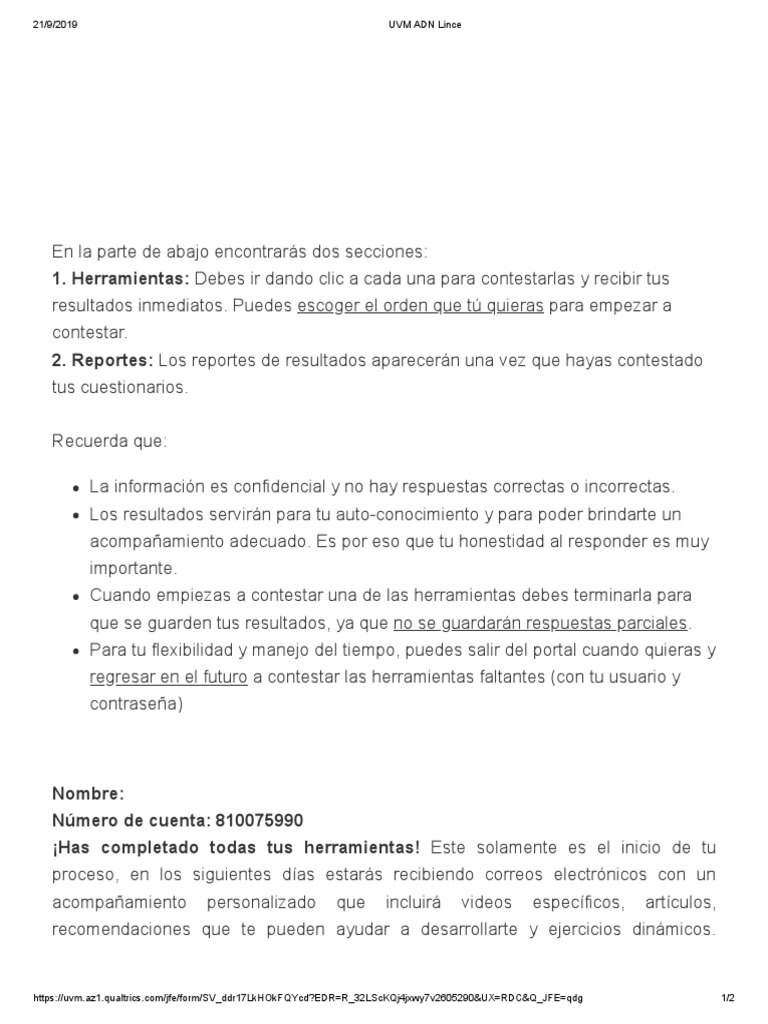 UVM ADN Lince Terminado PDF | PDF | Informática | Informática y tecnología de la información