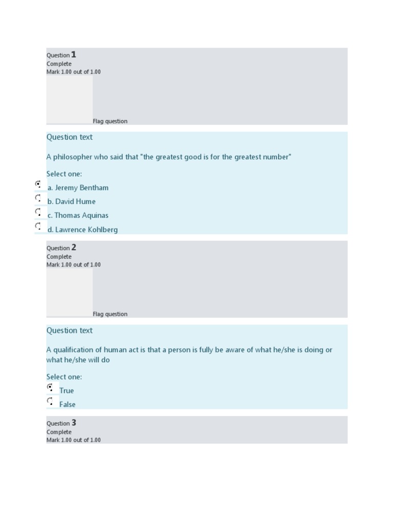 Moral Reasoning and Ethics Quiz | PDF | Morality | Value (Ethics)