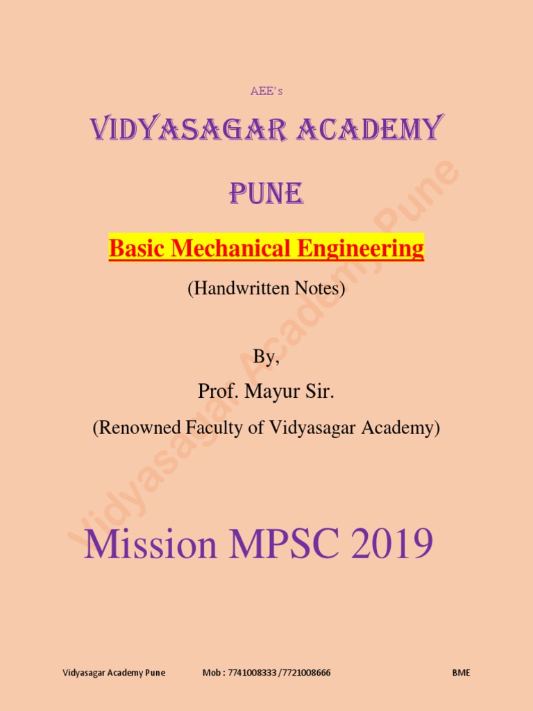 03 BME Handwritten Notes by Mayur Sir PDF | PDF