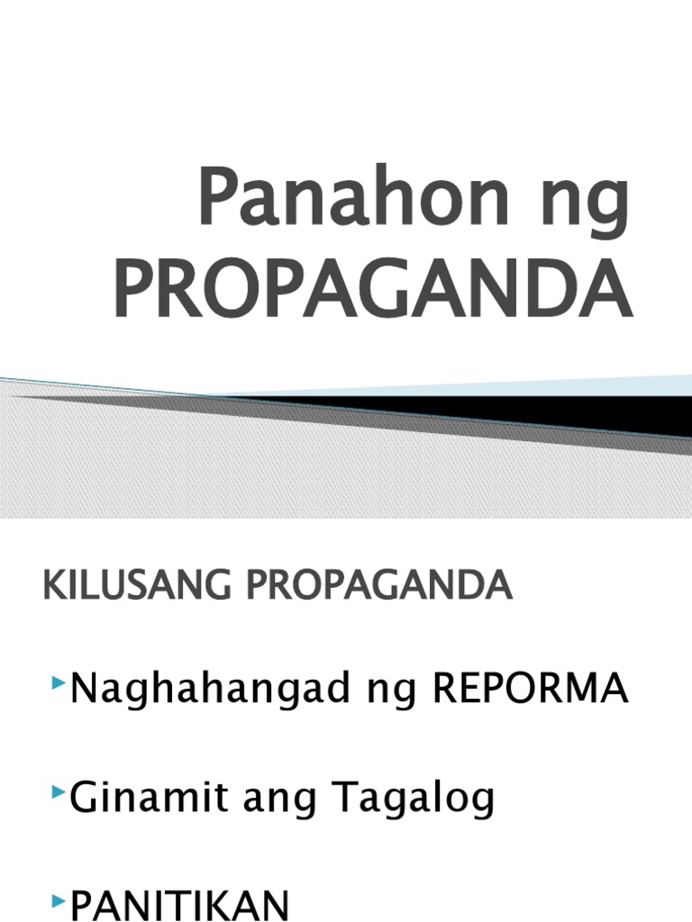 Panahon NG PROPAGANDA | PDF