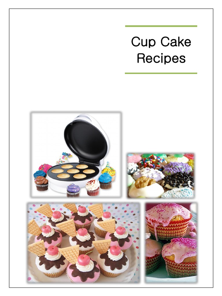 Cupcake Recipes Pdf Pdf Cupcake Cakes