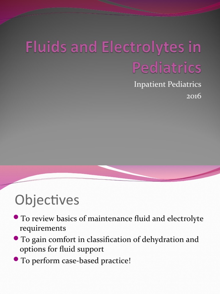 Pediatric Dehydration Management Guide | PDF | Dehydration | Sodium
