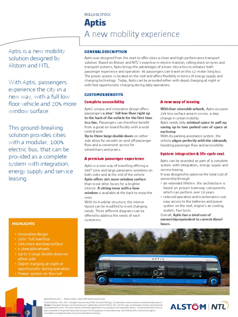 Aptis Product Sheet March 17 v2 | PDF | Bus | Accessibility