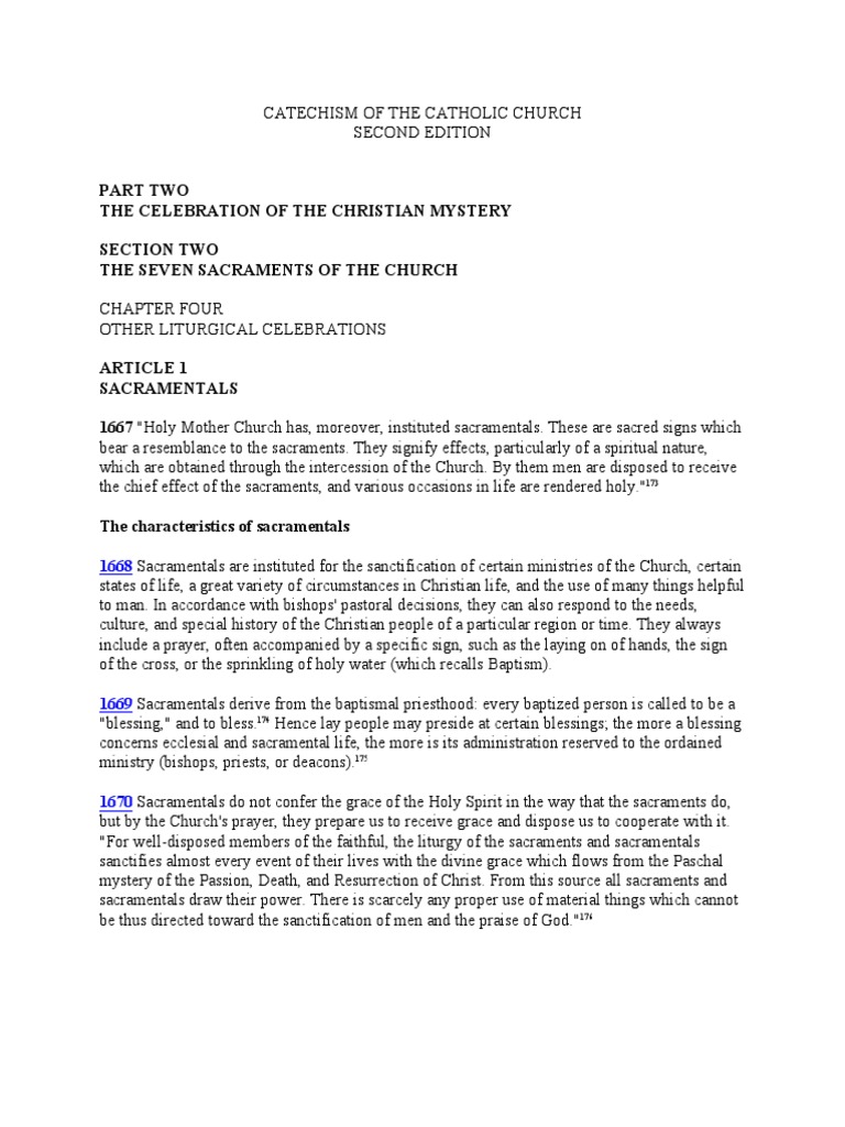 Catechism of The Catholic Church PDF | PDF | Catholic Church | Sacraments