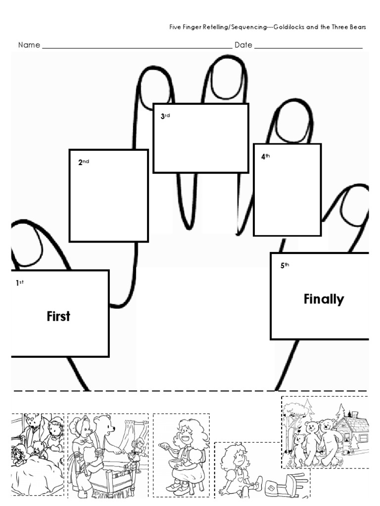 Goldilocks Five Finger Retelling Guide | PDF