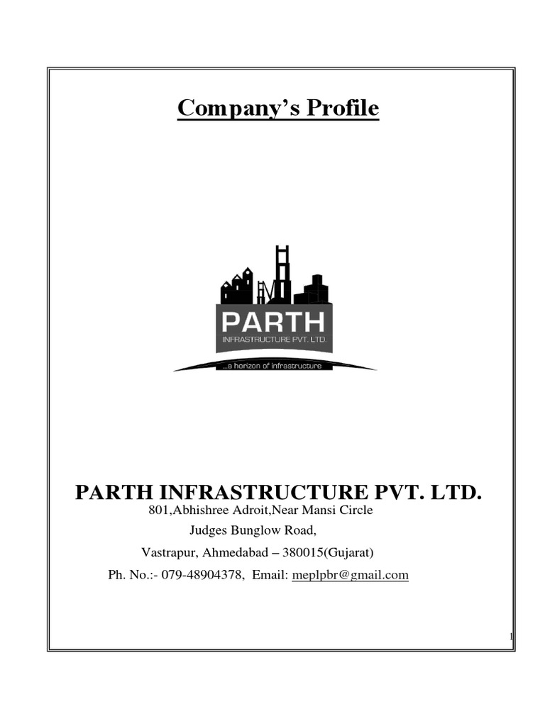 Company's Profile: Parth Infrastructure Pvt. LTD | Download Free PDF ...