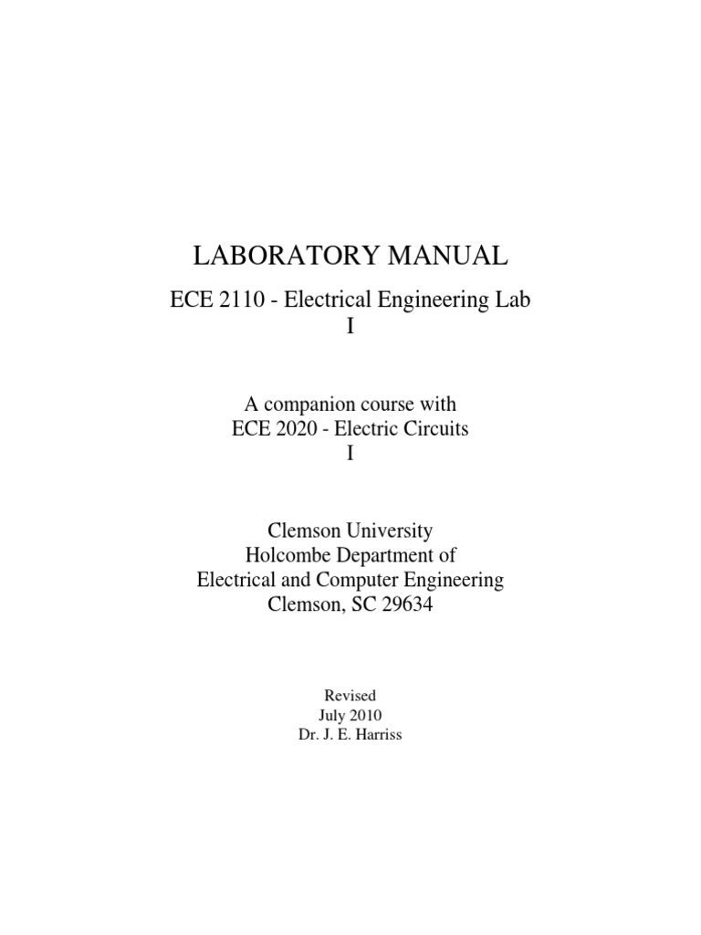 Lab Manual Format PDF | PDF | Spice | Electrical Network