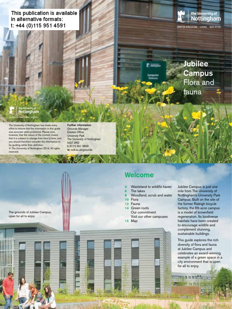 Jubilee Campus Flora and Fauna: This Publication Is Available in ...