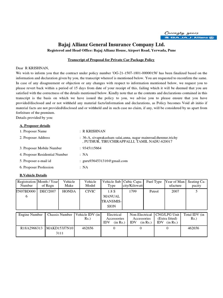 Honda Civic Insurance (20-21) PDF | PDF | Vehicle Insurance | Insurance