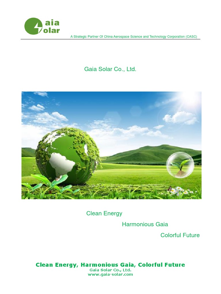 Gaia Solar Co., Ltd.: Promoting Clean Energy Through Concentrated Solar ...