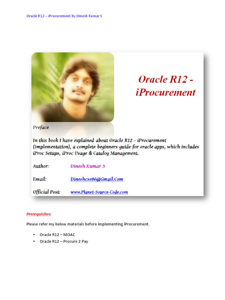Oracle R12 IProcurement | PDF | Accounts Payable | Credit Card