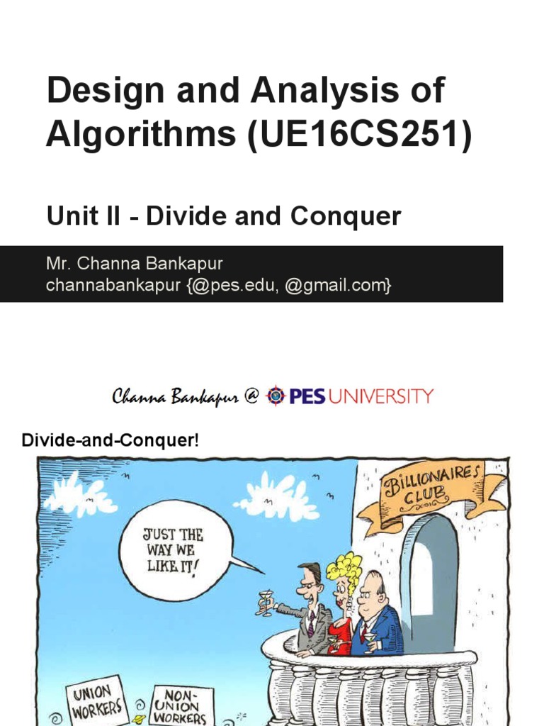 Divide And Conquer Daa Pdf Algorithms And Data Structures Theoretical Computer Science 