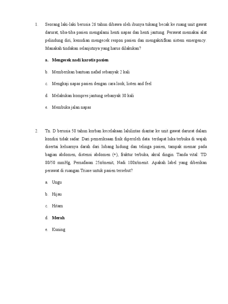 Soal Kasus Gadar | PDF