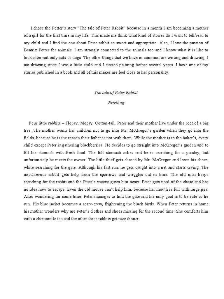 2.the Tale of Peter Rabbit | PDF