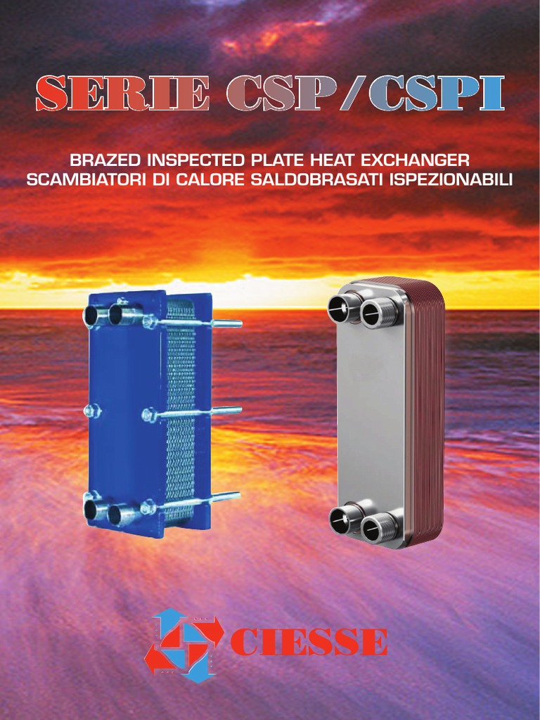 Brazed Plate Heat Exchanger Serie-CSP-CSPI | PDF | Heat Exchanger ...