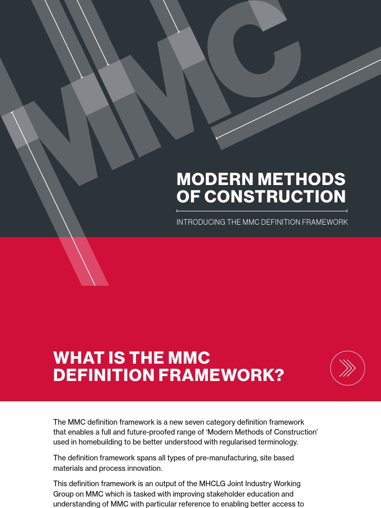 Introducing The MMC Definition Framework | PDF | Wall | Precast Concrete