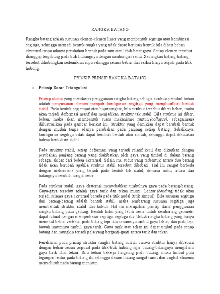 Rangka Batang | PDF