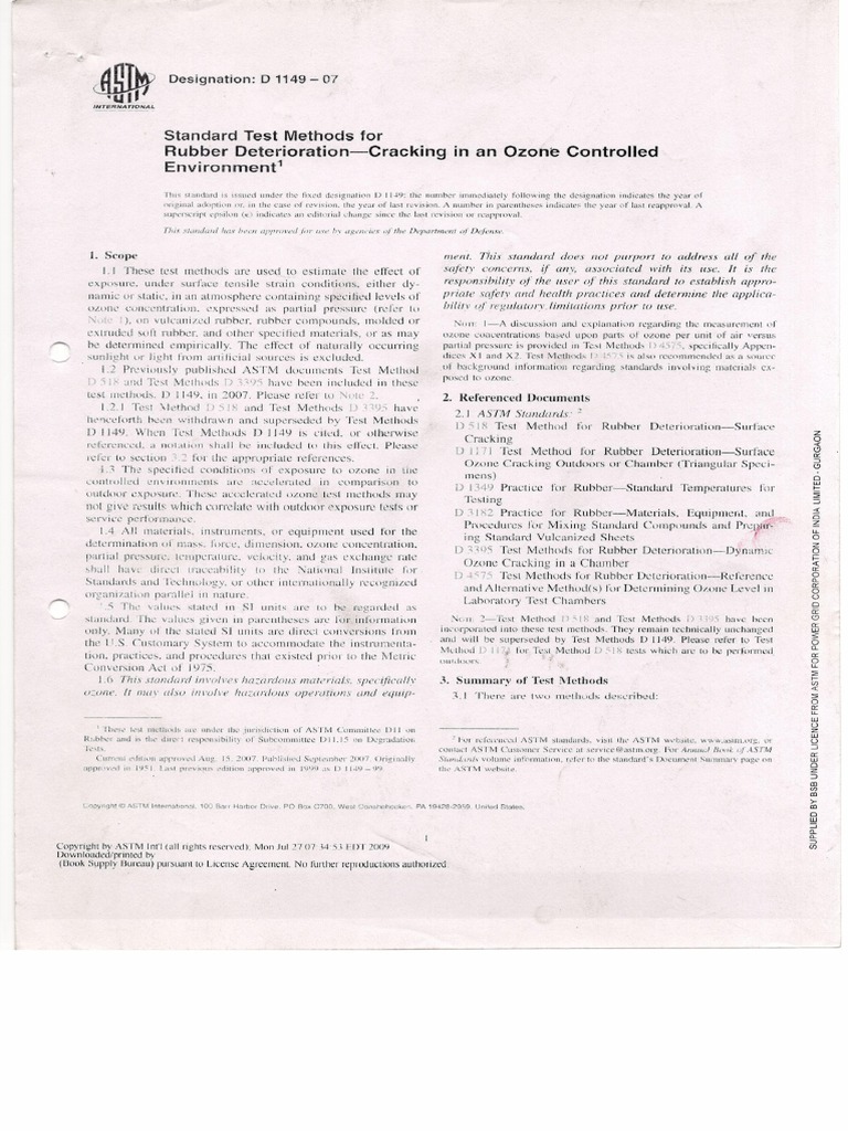 Astm D 1149 PDF | PDF