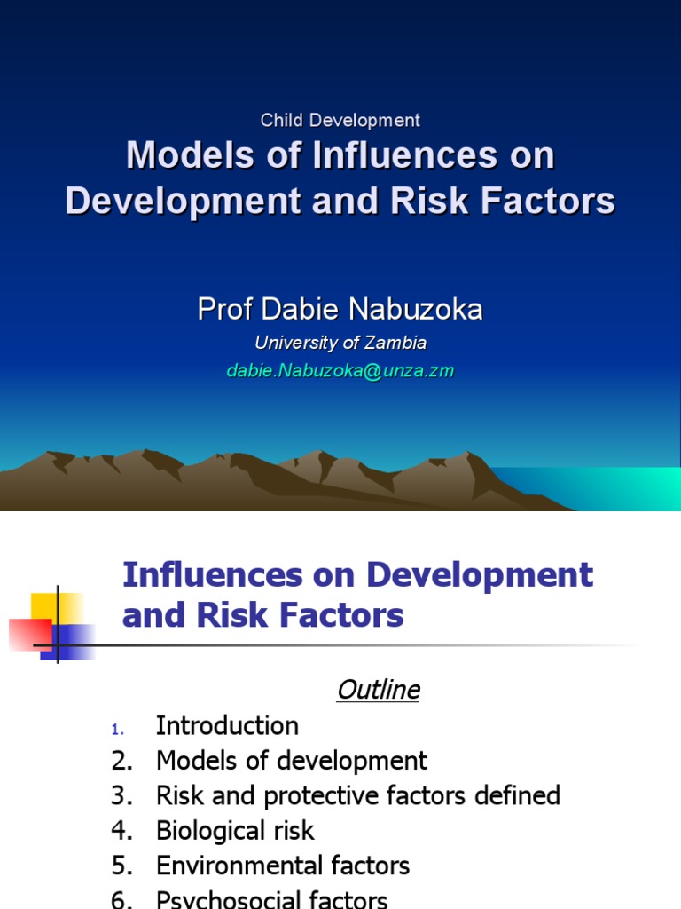 Models of Influences On Development and Risk Factors | PDF ...