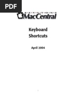 Apple Shortcuts | PDF | Computer Keyboard | Keyboard Shortcut