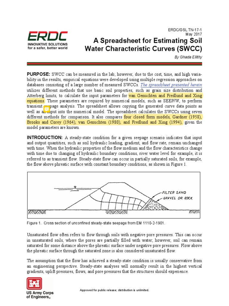 Estimating SWCC | PDF | Soil Mechanics | Porosity